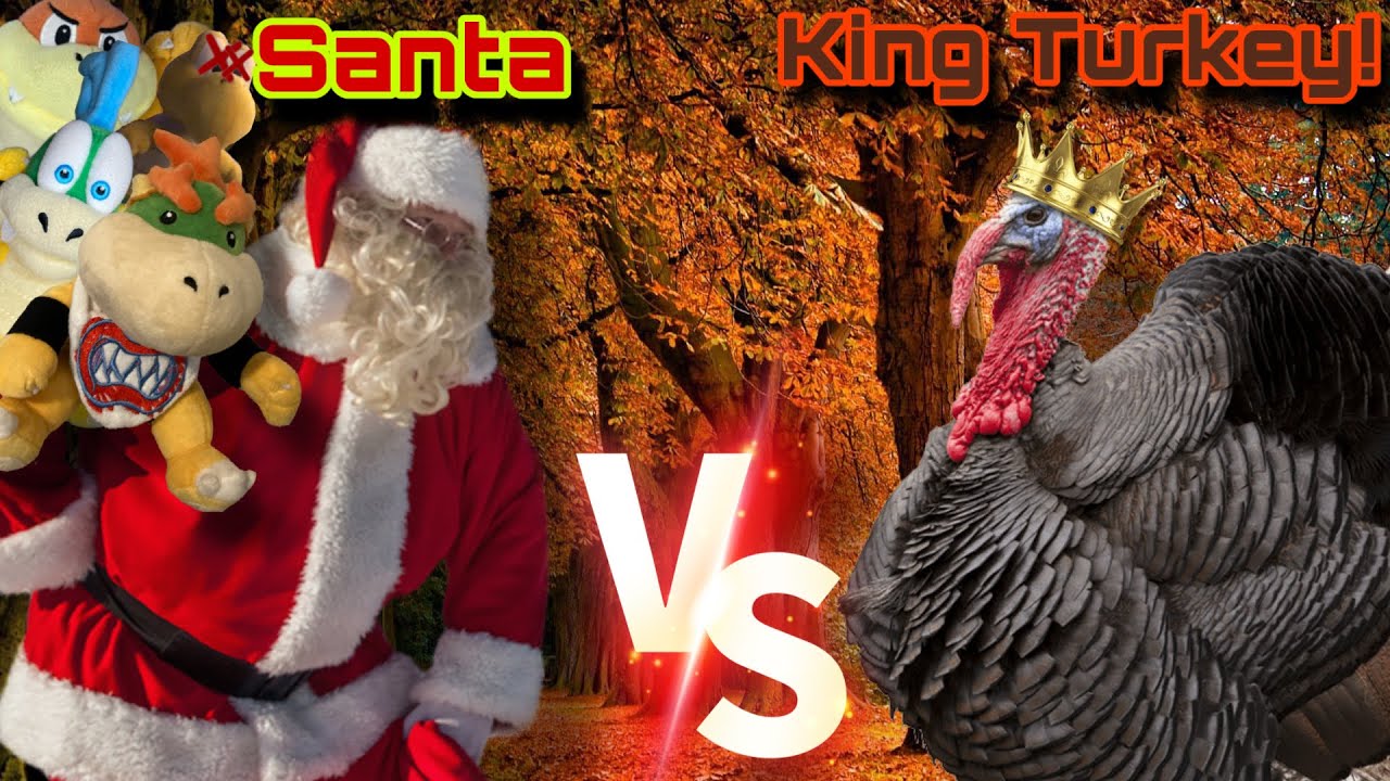 SAJB: Santa Vs King Turkey! (LATE THANKSGIVING SPECIAL) #thanksgiving # ...