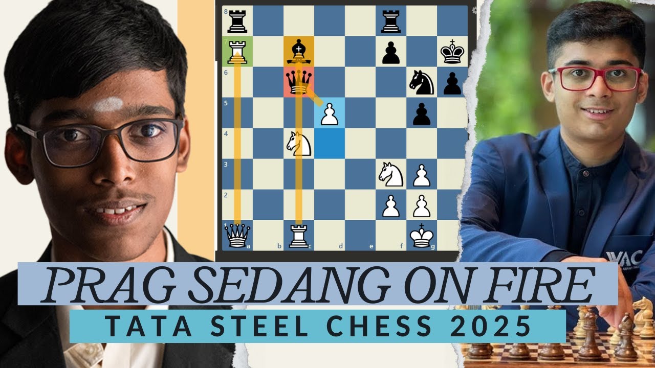 Pragnanandha Memimpin Tata Steel 2025 - YouTube