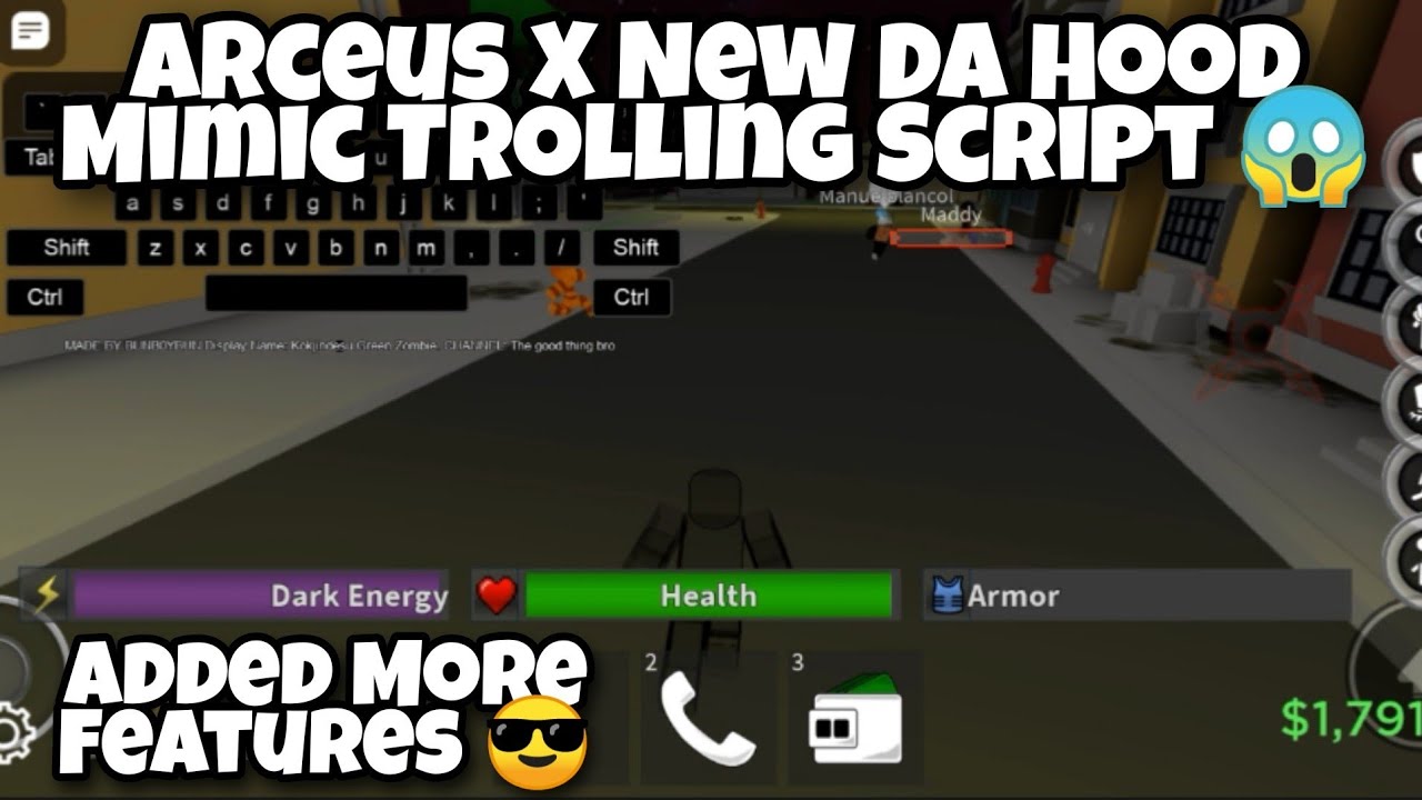 Arceus X New Da Hood Mimic Trolling Script 😱 - YouTube