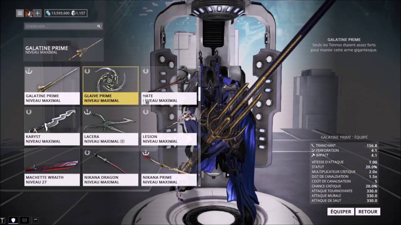 Warframe Build - Galatine prime - YouTube