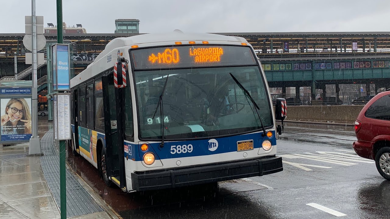 LaGuardia Airport Bound 2012 Novabus LFSA 5889 ️M60 Select Bus Service ...