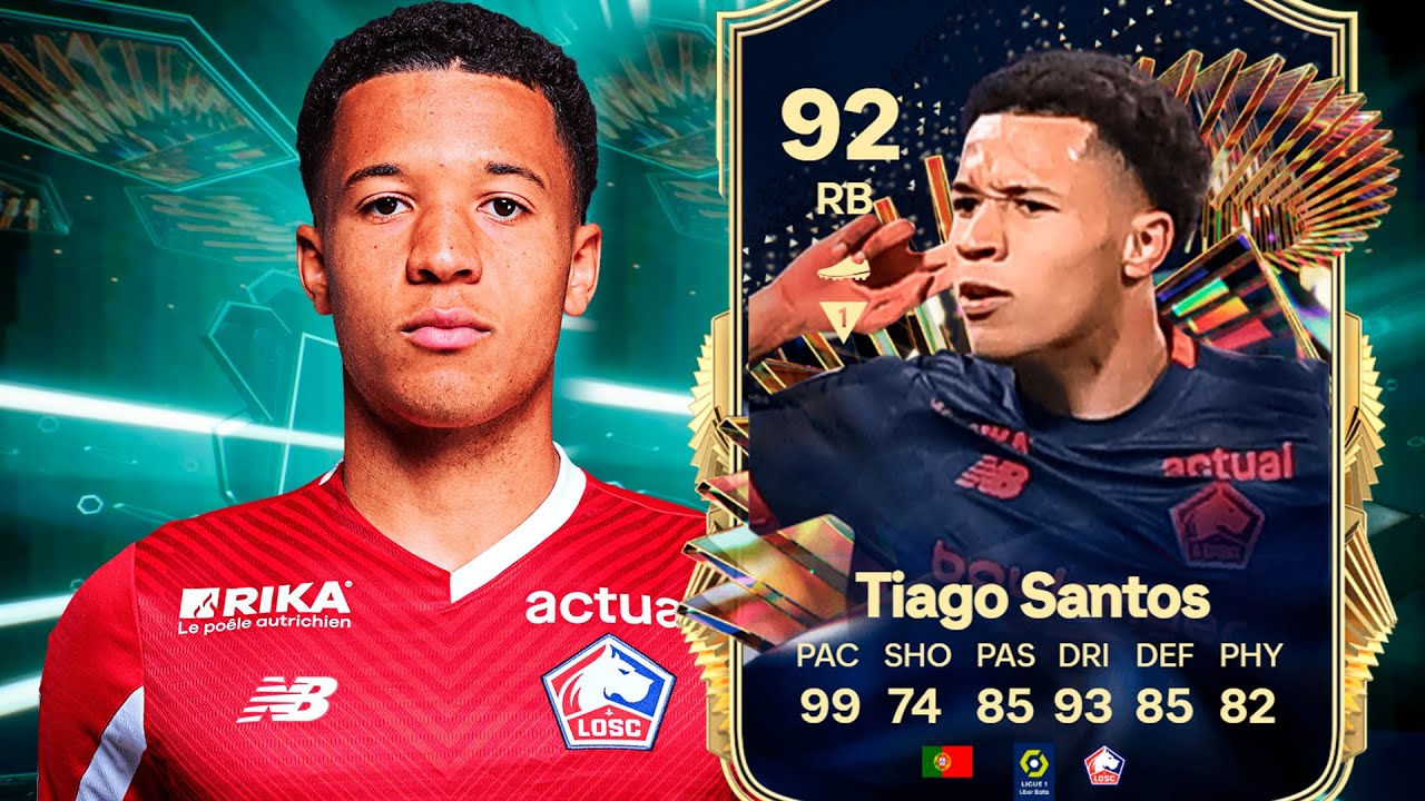 ¡EL FRIMPONG BARATO! 92 Tiago SANTOS TOTS PLAYER REVIEW | Ea Sports FC ...