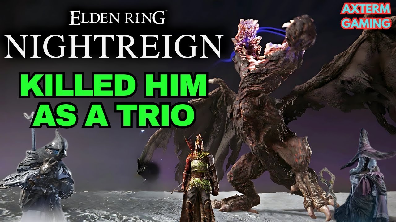 Nightreign Boss Fight: Aden, Baron of Night (The Gaping Jaw) | Trio ...