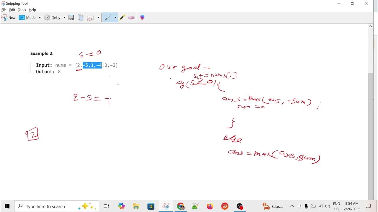 1749. Maximum Absolute Sum of Any Subarray-Day 26/28 Leetcode February Daily Challenge - YouTube