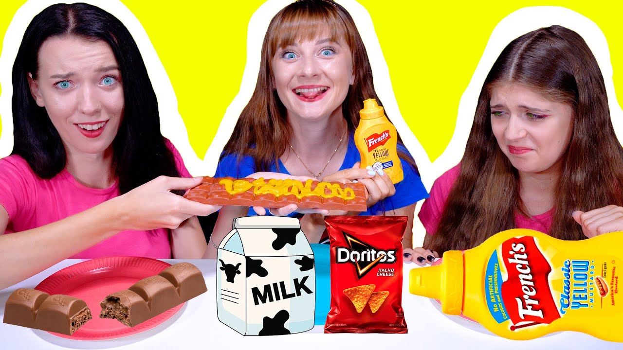 ASMR Strange Food Combinations Challenge | Mukbang by LiLiBu - YouTube