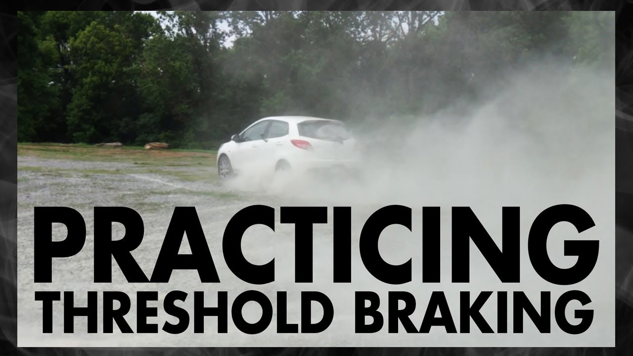 10 Year Old Practicing Threshold Braking in a Mazda 2! - YouTube