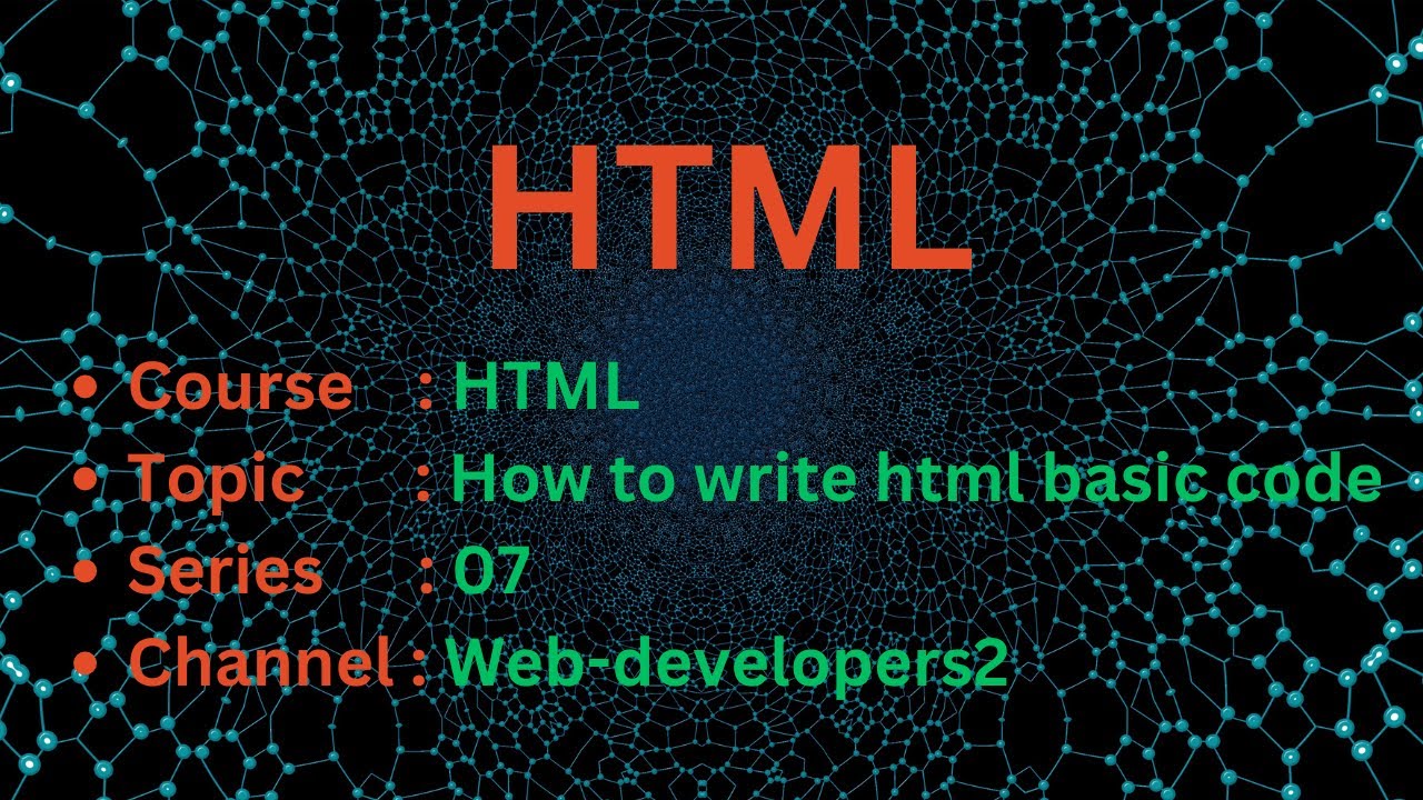 07 How To Write Html Basic Code In Html Page Html Course In Hindi And Urdu Html Youtube 6548