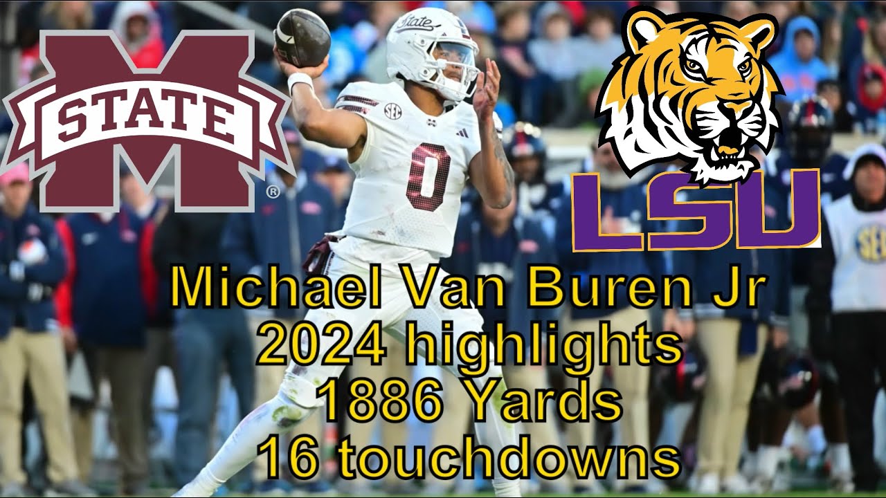 Michael Van Buren 2024 highlights! Lsu QB transfer from Mississippi ...