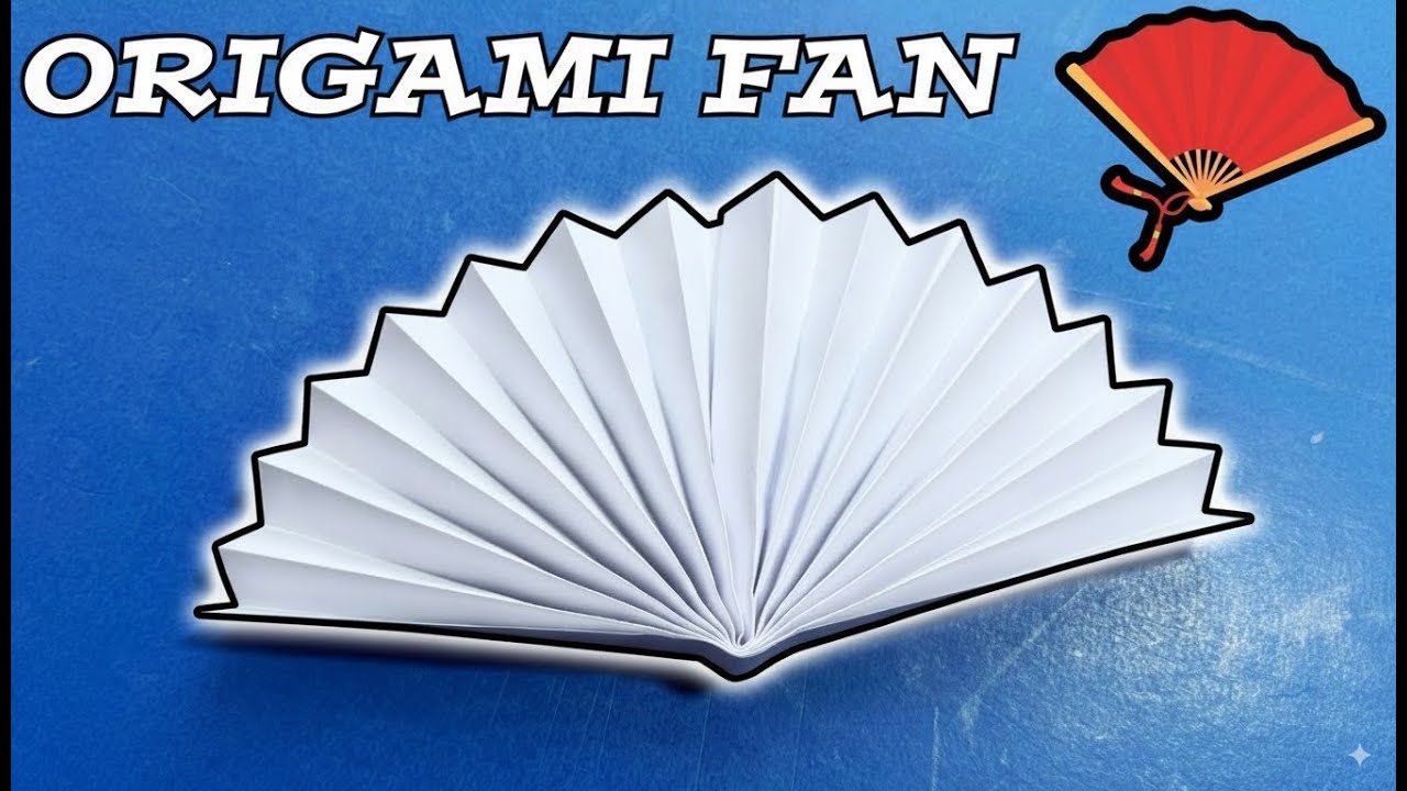 How to Make a Paper Fan Without Glue and Scissors | Easy Origami Fan ...