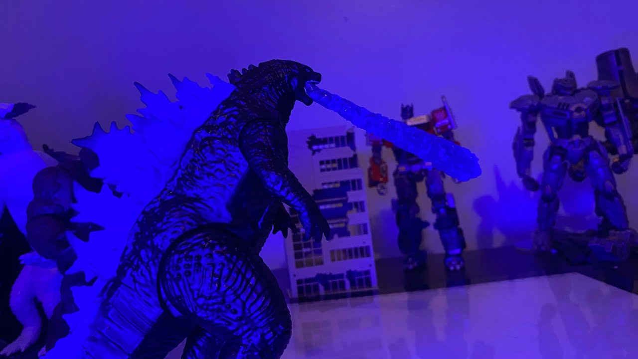 Playmates Godzilla x kong the new empire base form Godzilla review ...