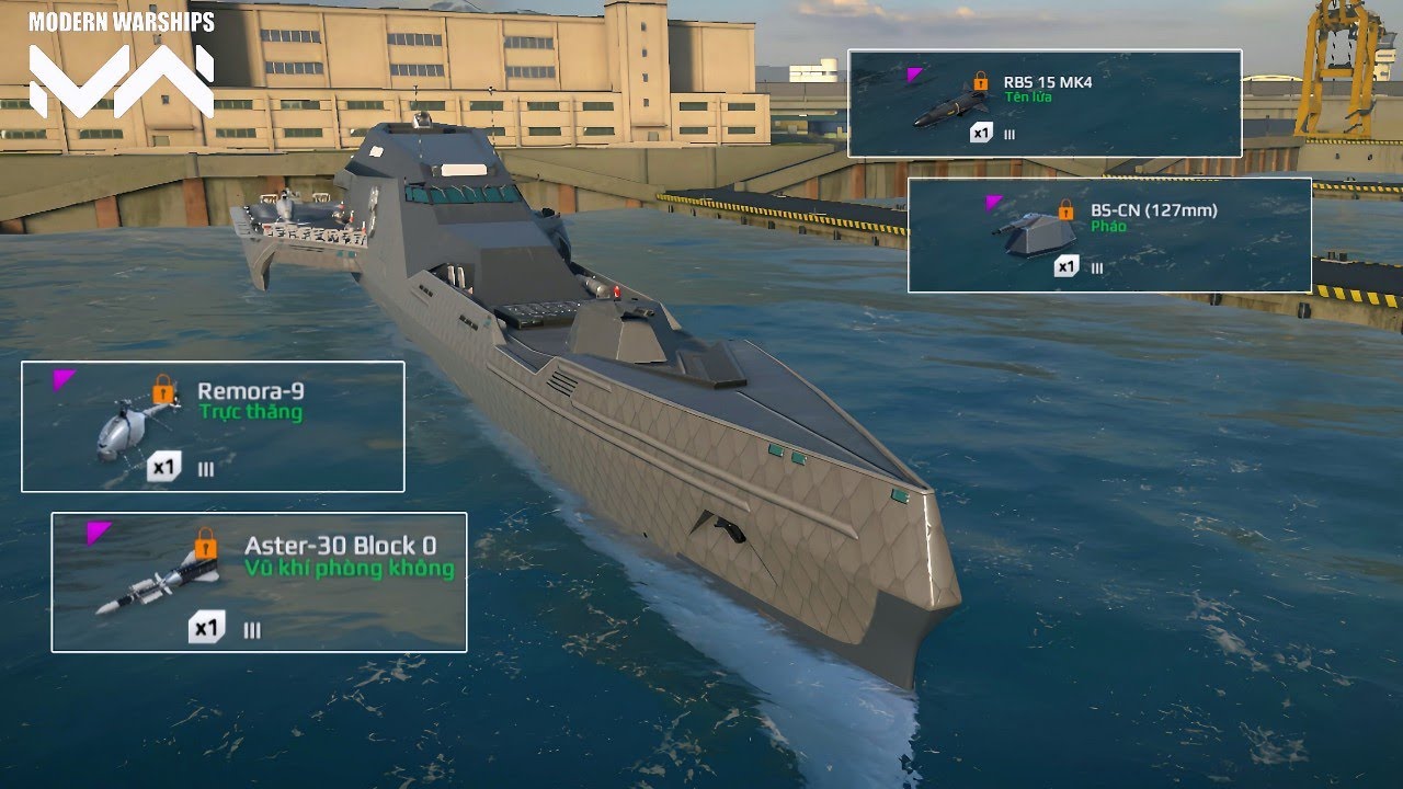 🔥 Review Tàu Hộ Tống - FS BLUE SHARK - 18.000 Artcoin - Modern Warships ...