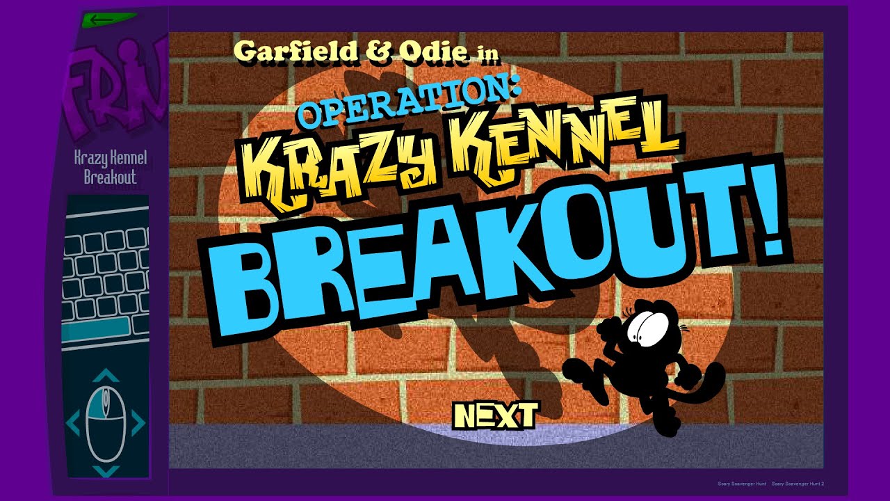 FRIV CLASSIC GAMES | Garfield & Oddie - Operation Krazy Kennel Breakout ...