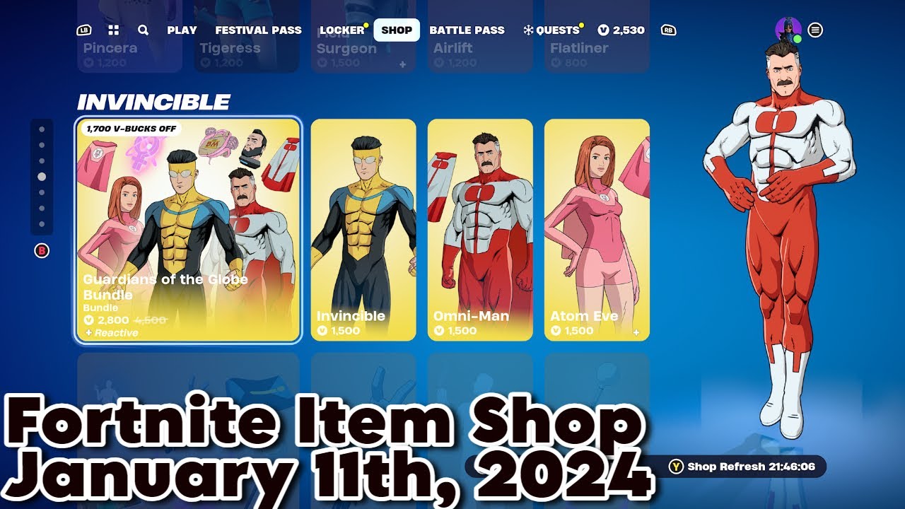 INVINCIBLE SKINS ARE BACK! Fortnite Item Shop - YouTube