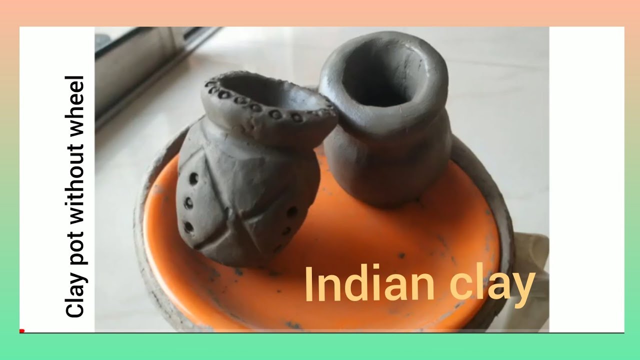 Clay pot without wheel | how to make clay pot | hand made pottery ...