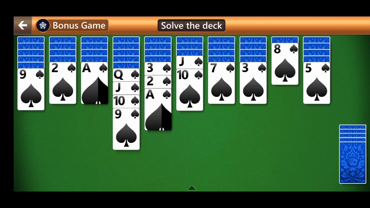 Solitaire | Microsoft Casual Games | 1990 | Spider - YouTube