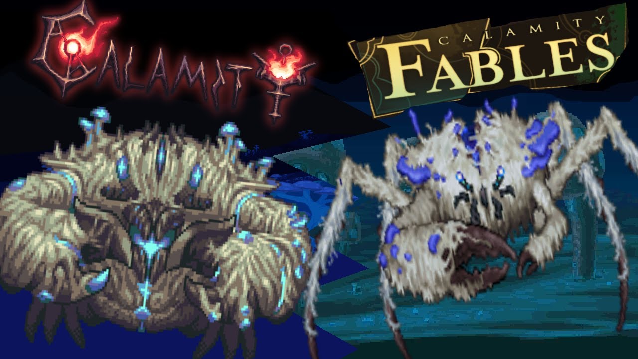 Terraria Crabulon Fight Calamity Mod Calamity Fables Mod - YouTube