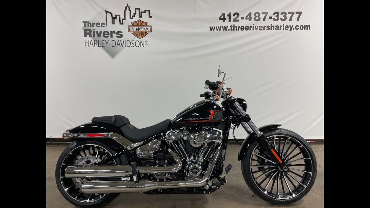 BRAND NEW 2023 Harley-Davidson Breakout Black Softail Walk Around - YouTube