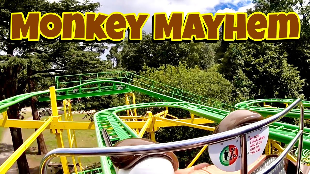 Monkey Mayhem On Ride POV HD GoPro - YouTube