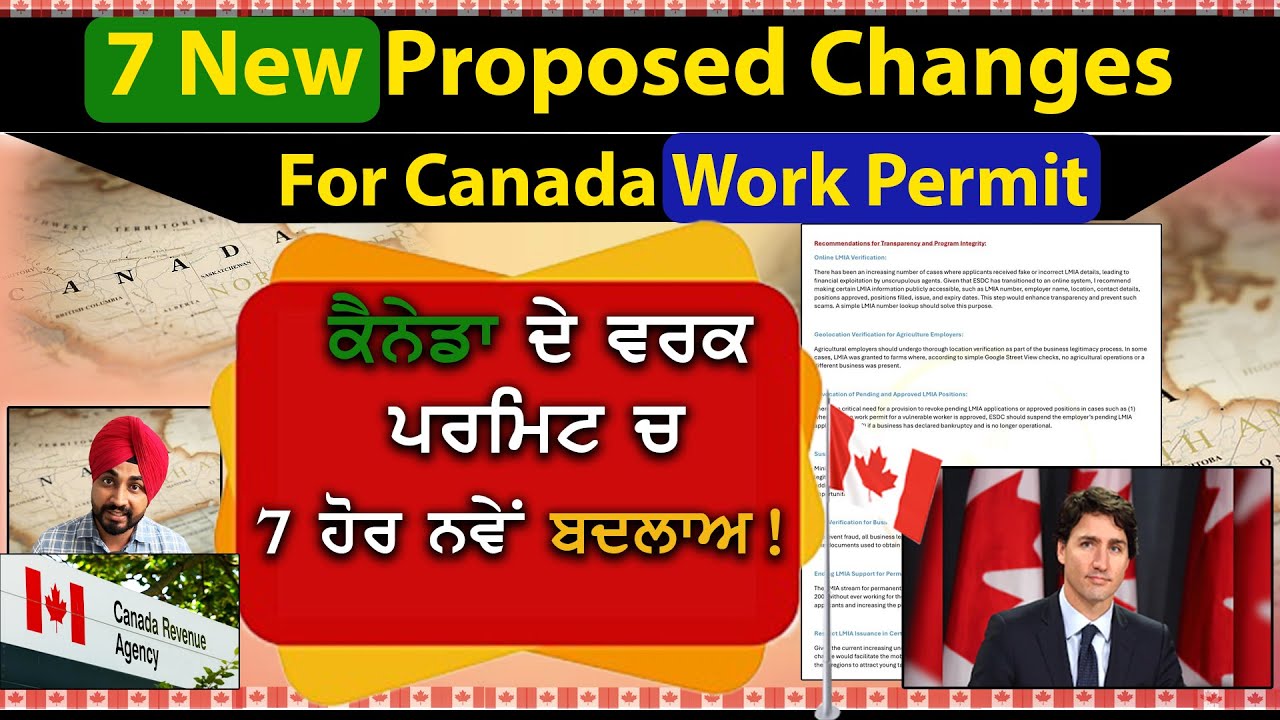 7 New Proposed Changes For Canada Work Permit - YouTube