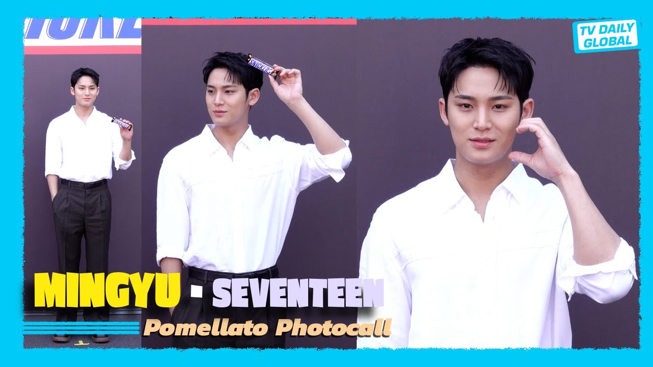 [4K] SEVENTEEN MINGYU Shines at Snickers Energy Station Pop-Up in Seoul ...