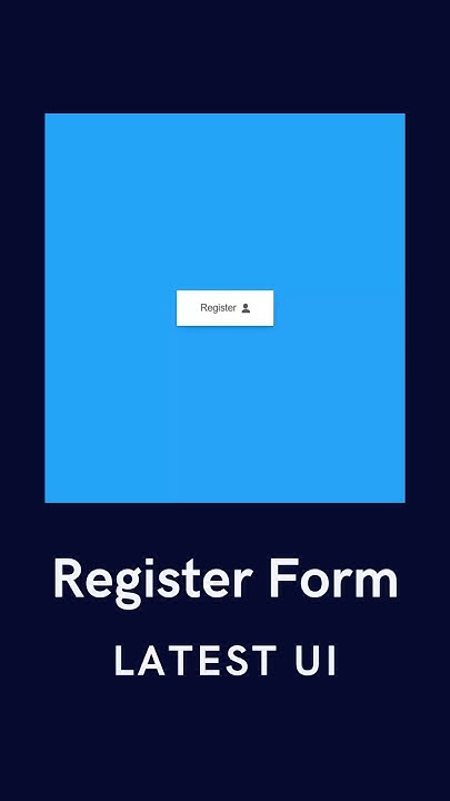 How to Make a Beautiful UI Registration Form Using HTML CSS –Step by ...