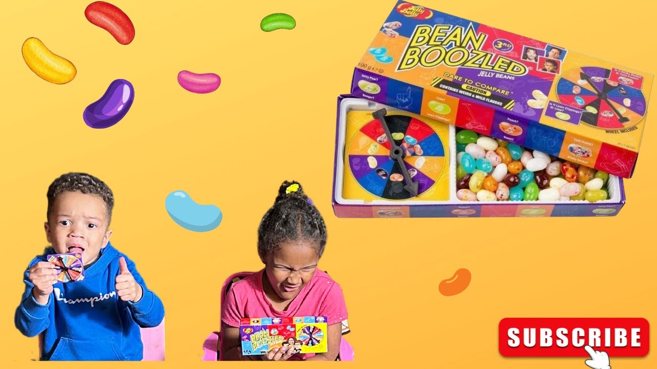 Jelly Bean Boozle challenge [kids pretend play] - YouTube