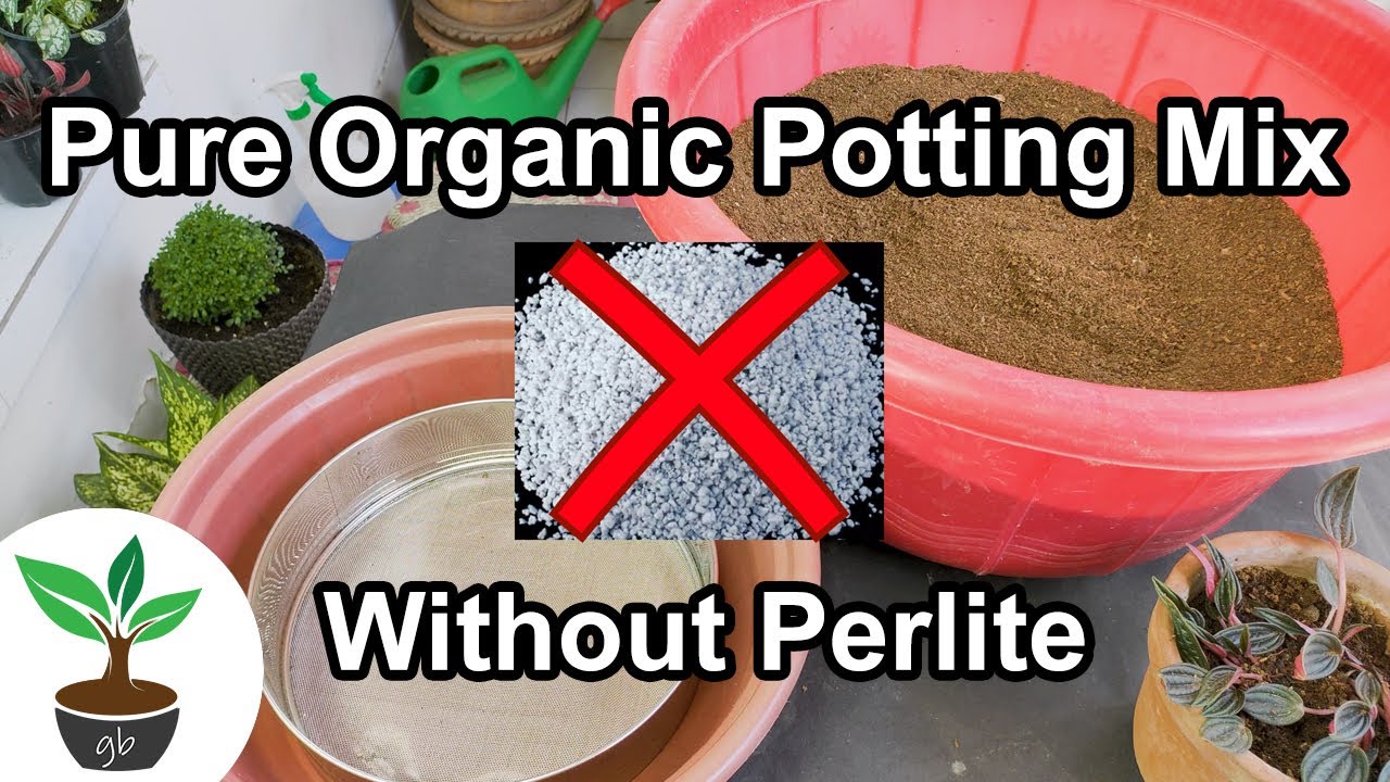 Make simple homemade pure organic potting mix without using perlite ...