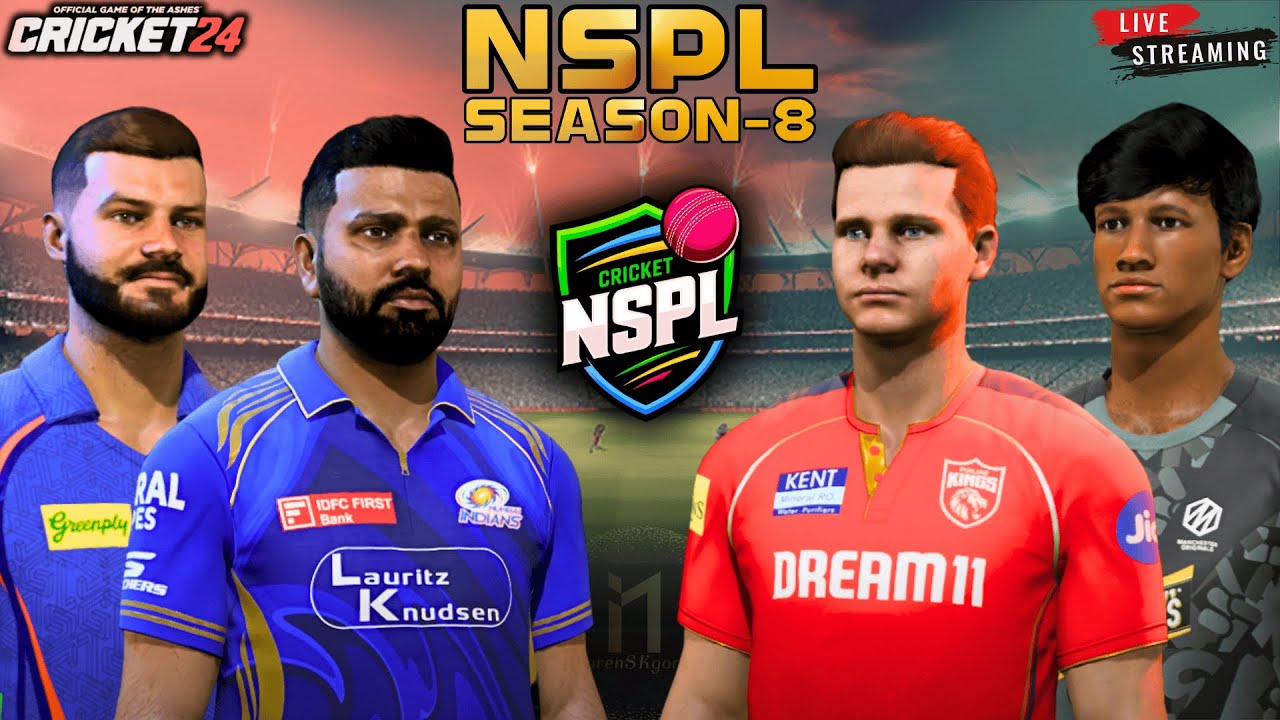 MI vs PBKS & LSG vs MO | NSPL SEASON-8 | Cricket 24 Live | narenSKgamer ...