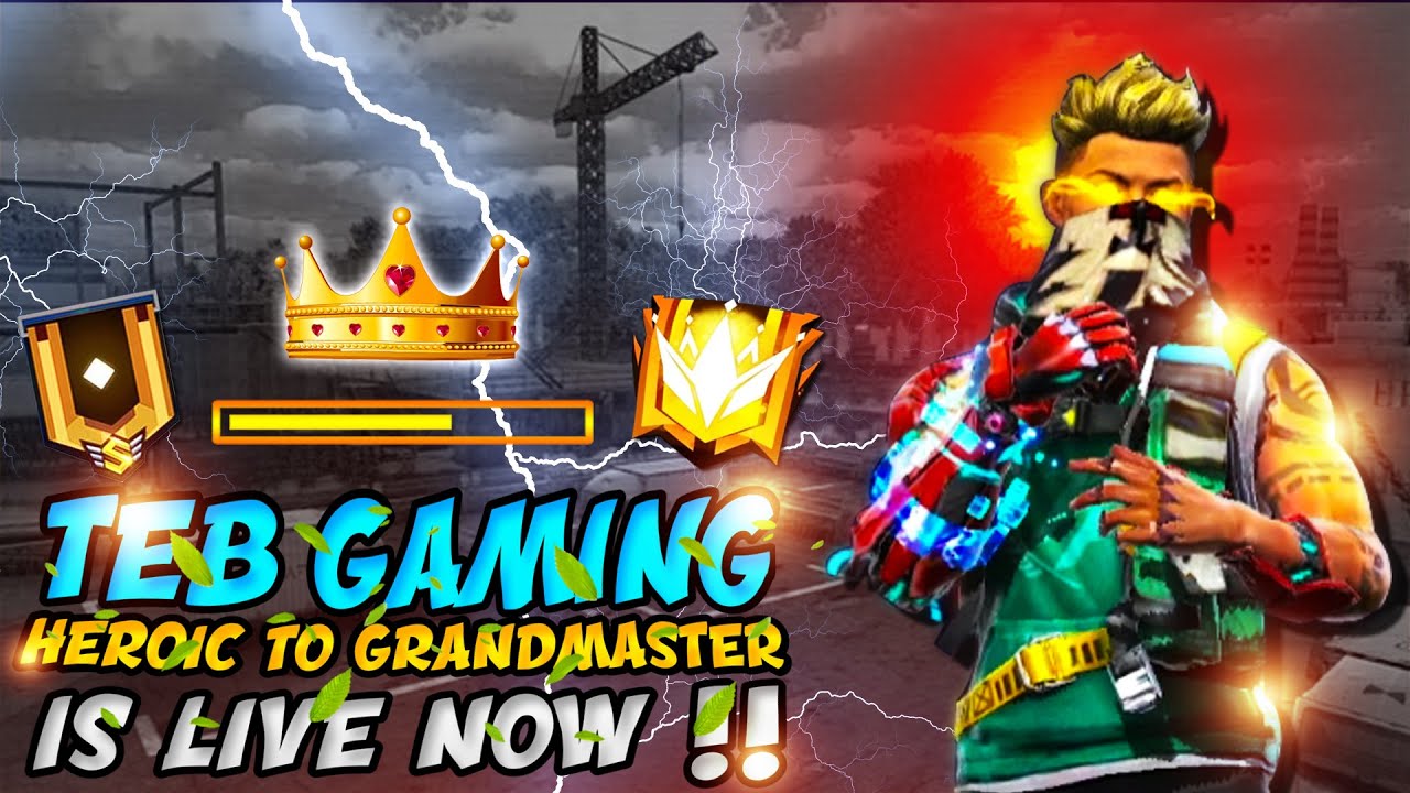 🔴 FF LIVE Grandmaster Rank Push - Season 43 Day 6 #ff #freefire # ...