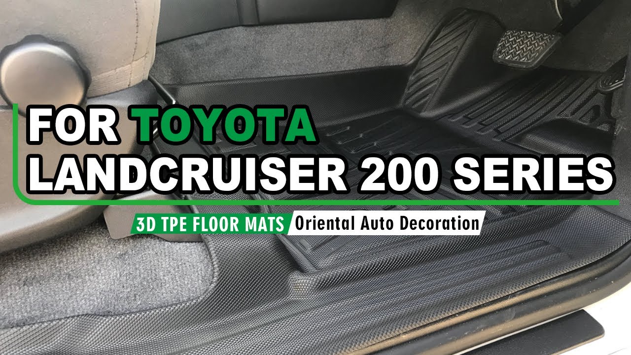 OAD Custom made TPE Floor Mats for Toyota Toyota Landcruiser 200 series ...