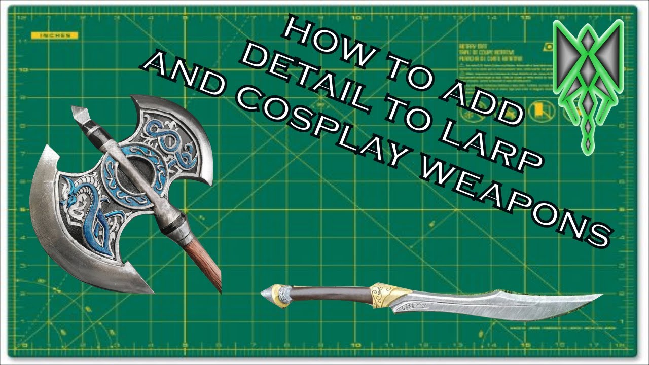 larp weapon detailing - YouTube