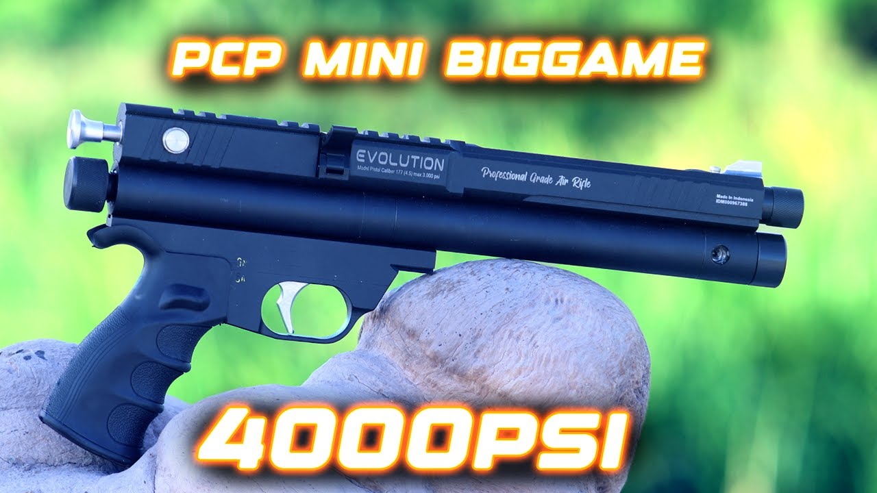PROMO PAKET LENGKAP! SENAPAN PCP MINI MONEL BIGGAME EVOLUTION 4000PSI ...