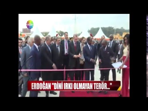 Erdoğan: ''Dini ırkı olmayan terör...''