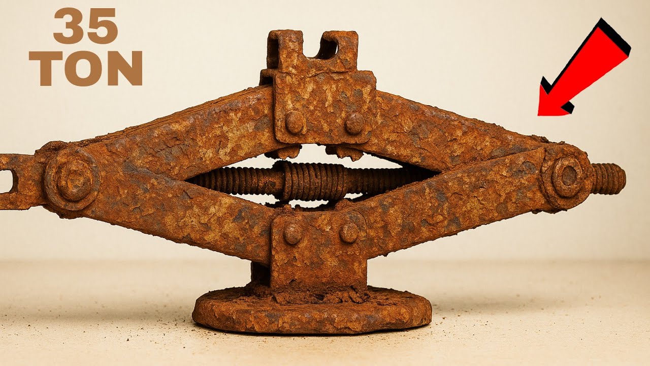 Restoration of 100-Year-Old Antique Car Jack - YouTube