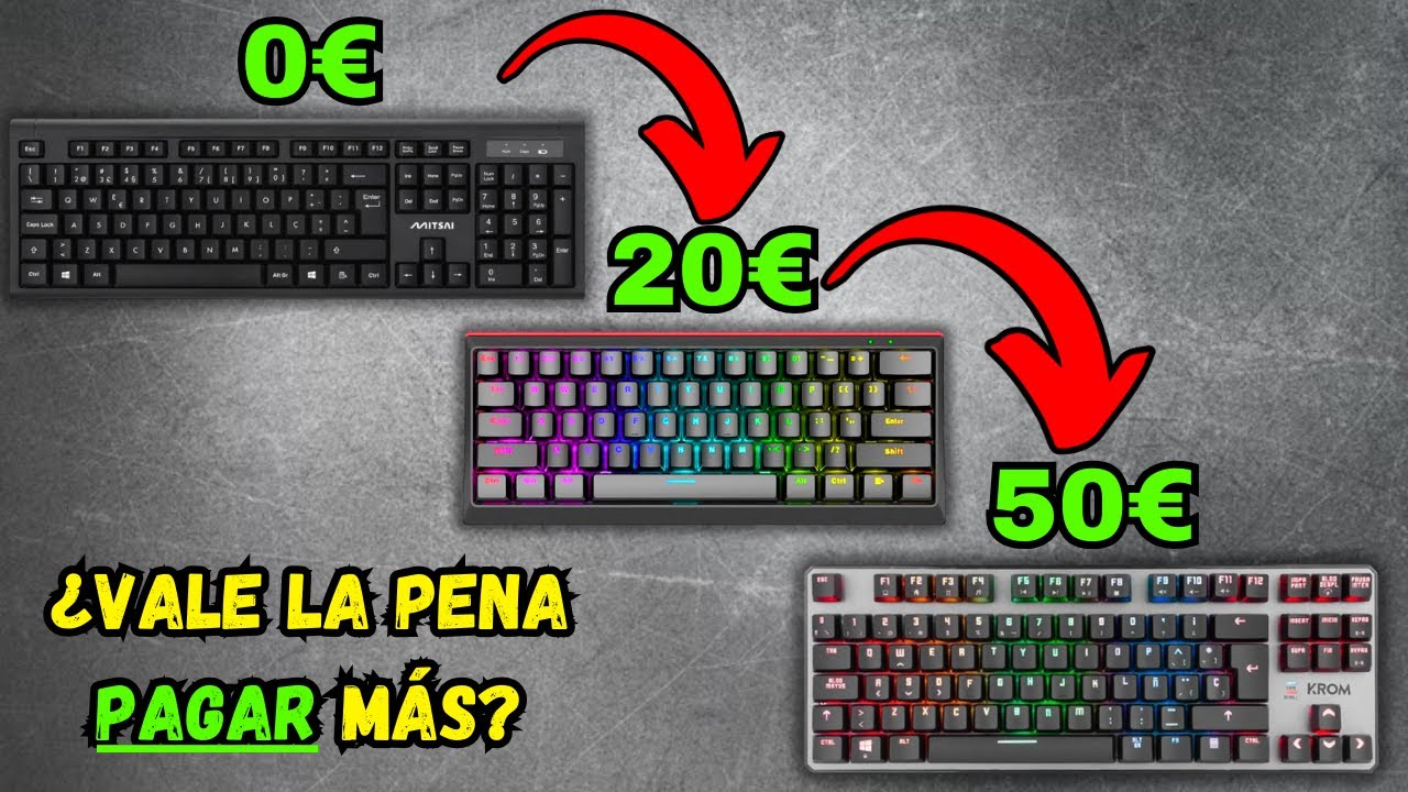 ¿Cuál Realmente Vale la Pena?: Probando Teclados de 0€, 20€ y 50€ - YouTube