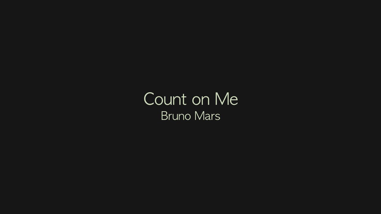 Bruno Mars - Count on Me (Ukulele/Chord/Lyrics) - YouTube