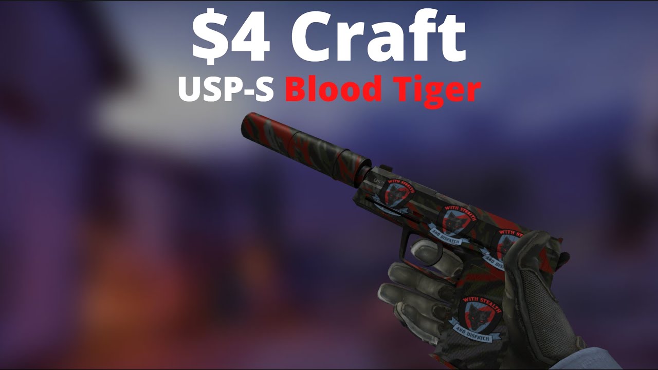 BLACK and RED Craft!! $4 USP-S Blood Tiger - YouTube