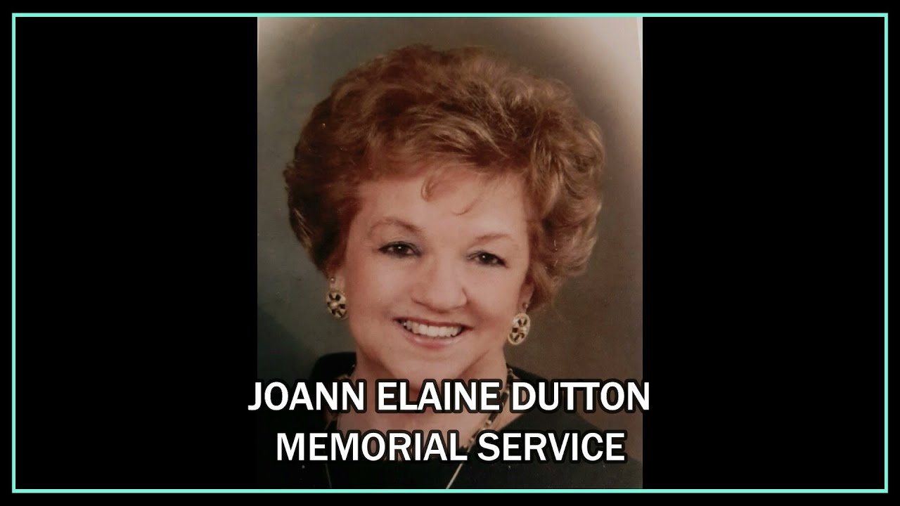Joann Elaine (Timmerman) Dutton Memorial - YouTube