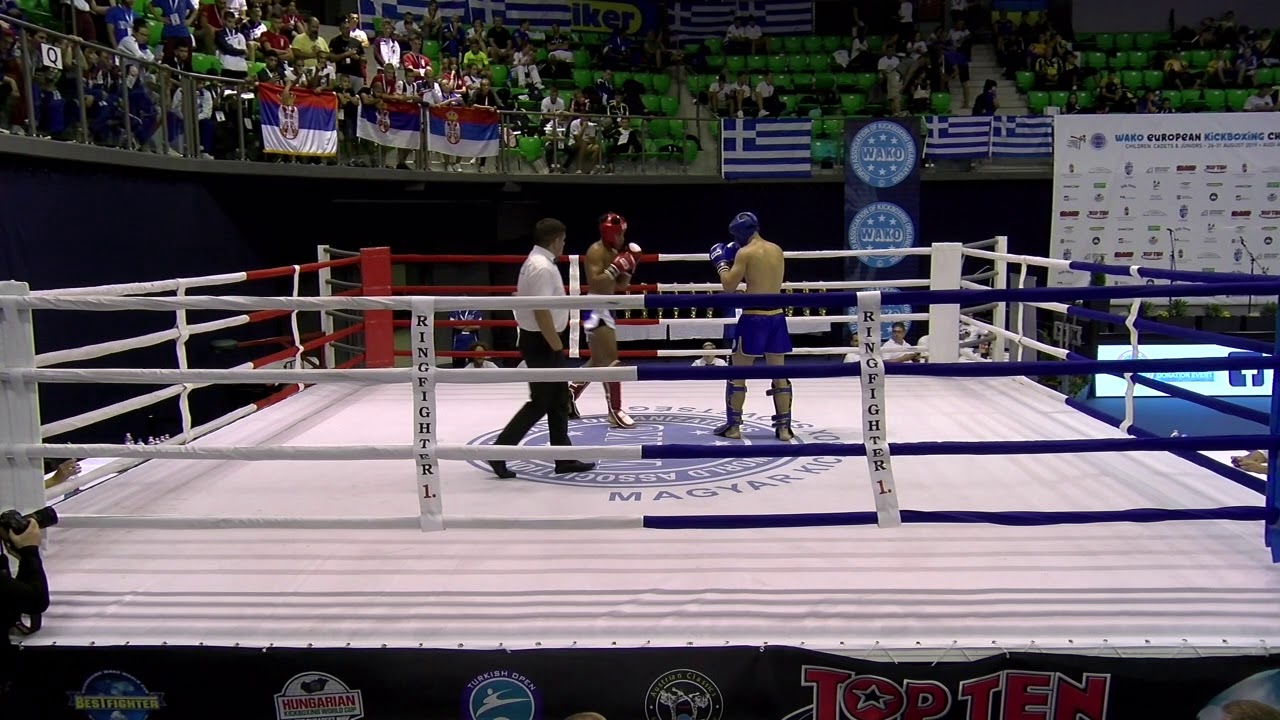 Anderson Cano Perez v Jovan Nikolic WAKO European Championships 2019 ...