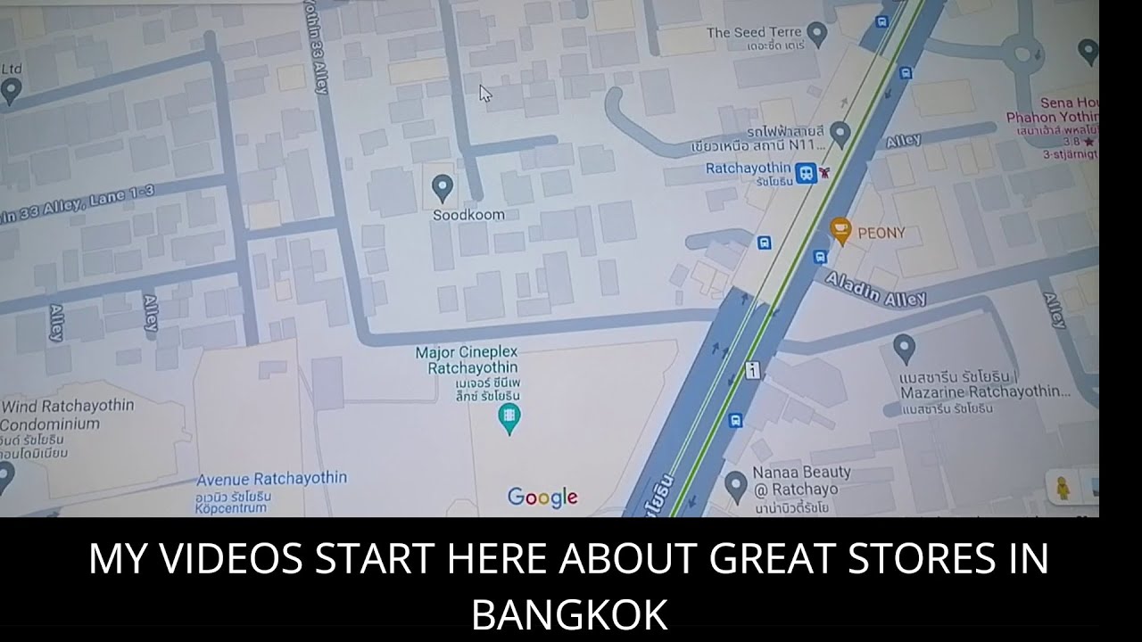 Map of Sukhumvit line stations I made the video on luxury stores and ...