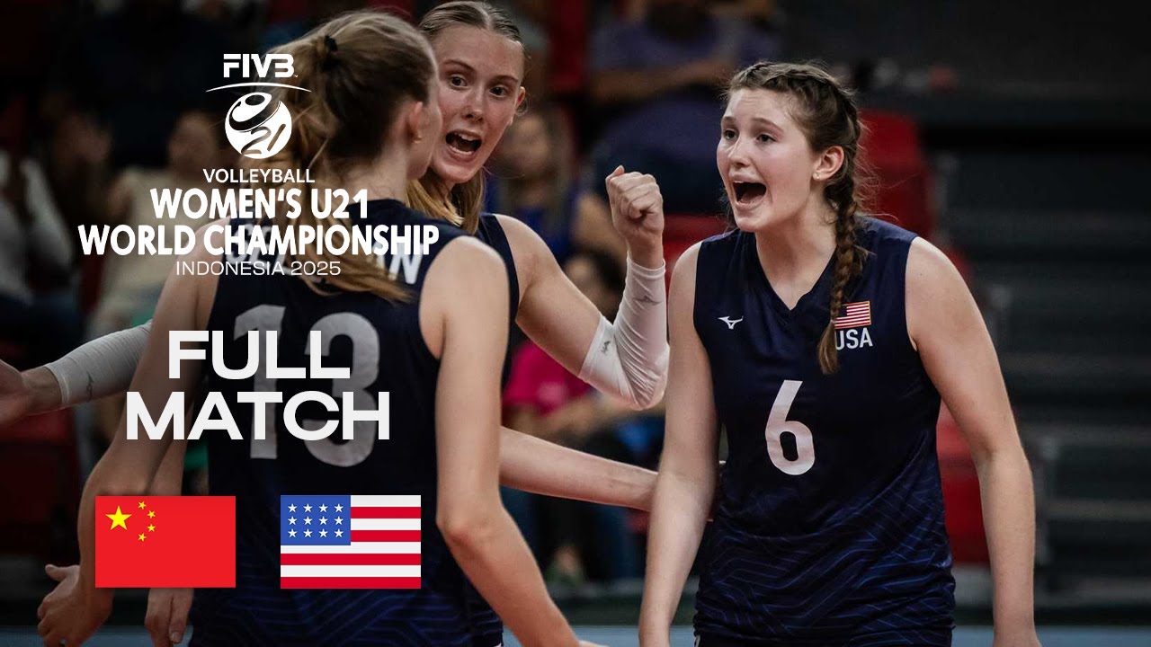 China vs. USA - Pool B | Women's U21 World Champs 2025 - Full Match ...