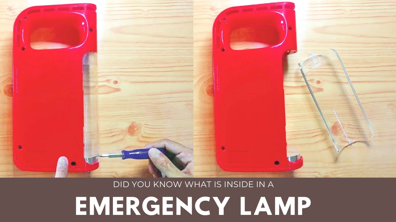 What is inside in a Emergency Light - YouTube