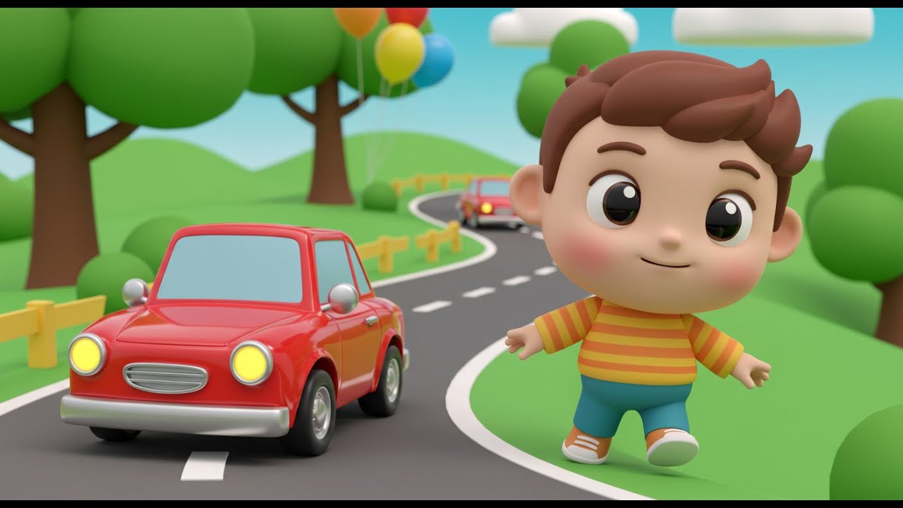 Count the Cars on the Busy Road | Fun Counting Song for Kids | Busy ...