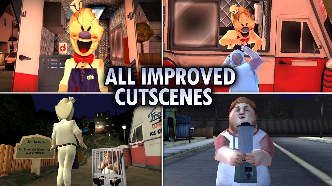 Ice Scream 1 Improved Update! All Cutscenes - YouTube