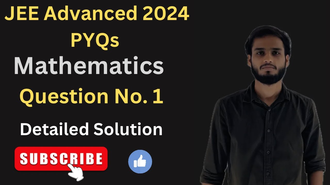 JEE Advanced 2024 (Paper 1) || Question 1 - YouTube
