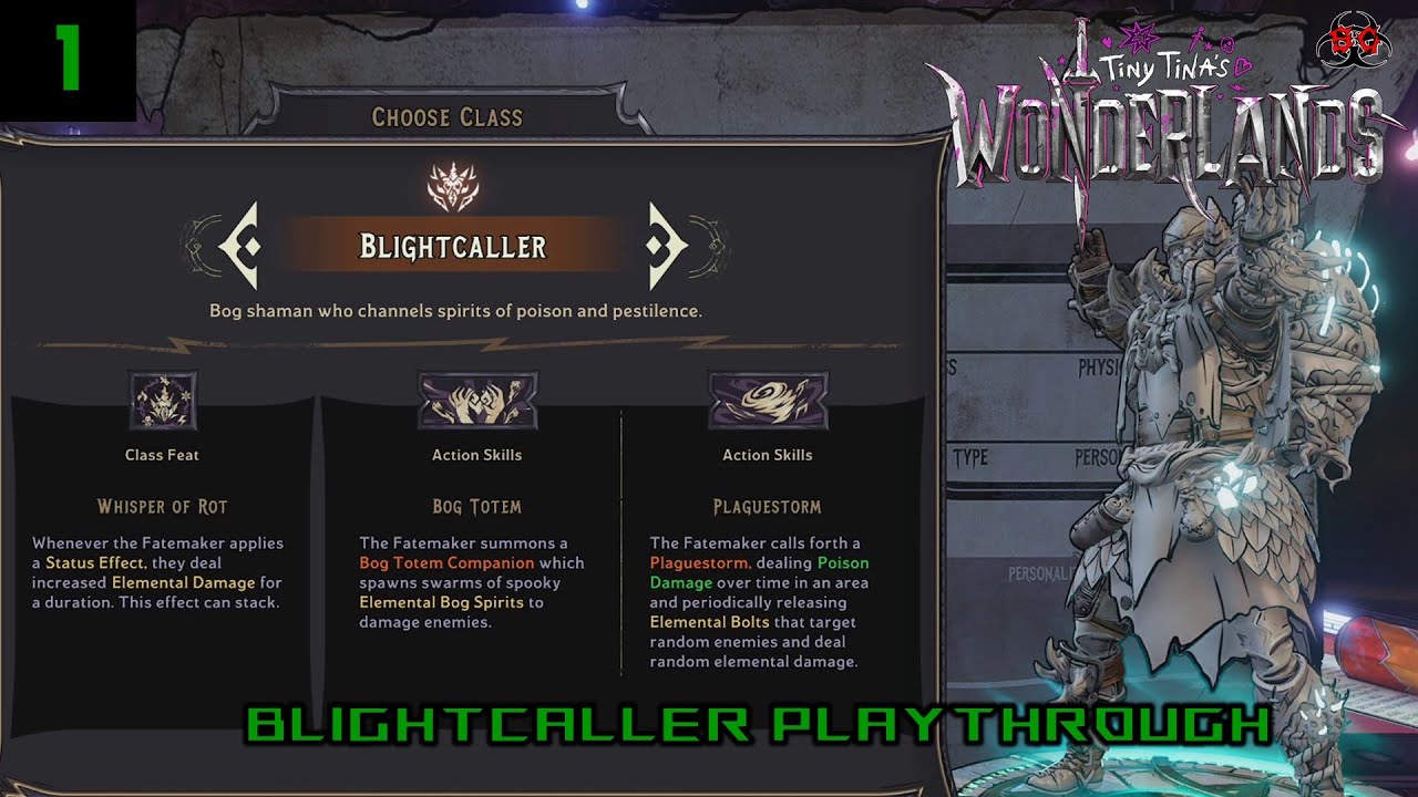 Blightcaller Begins! - Bunkers & Badasses | Part 1 | Tiny Tina's ...