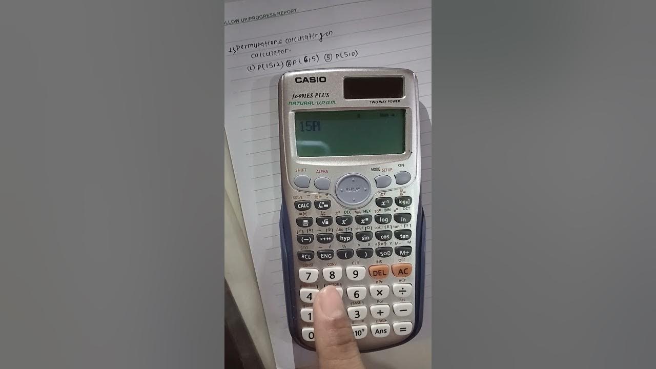 how to calculate permutation on calculator - YouTube