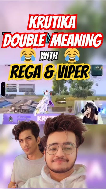 Krutika Double Meaning with Regaltos & viper🤣| funny talk with #regaltos #viper #krutikaplays # ...