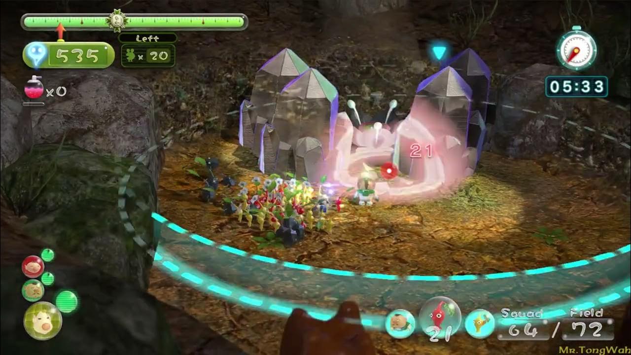 Pikmin 3 Deluxe Custom Stage: [Yellow Pikmin] Treacherous Tunnels - YouTube