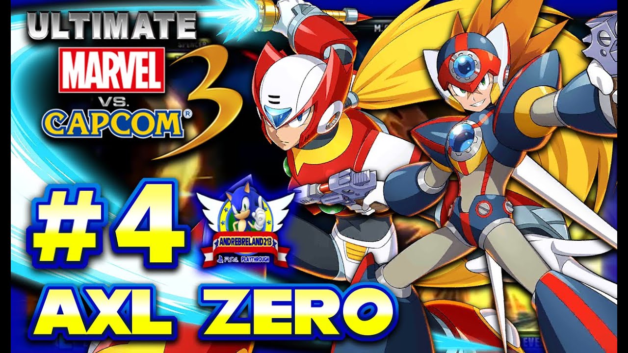 Ultimate Marvel vs. Capcom 3 PS4 (1080p) - Arcade Mode Part 4 Axl Zero ...